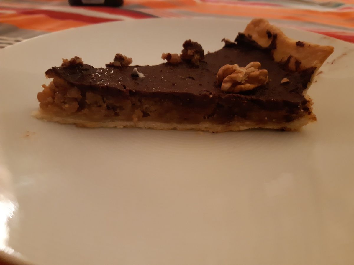 Tarte fondante au chocolat et aux noix - Les Petits Cuistots